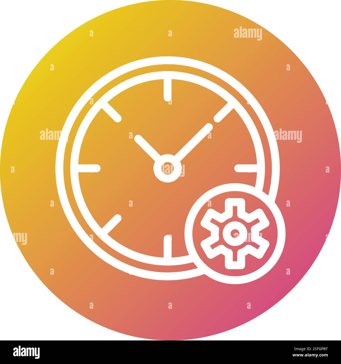 Time management Vector Icon Design Illustration Stock Vector Image ...
