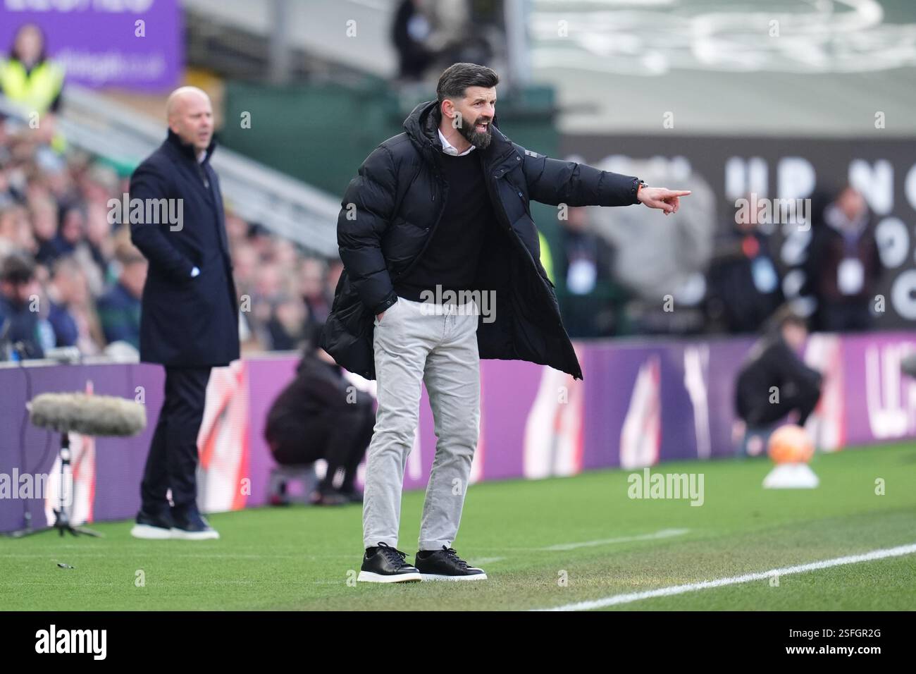 Plymouth Argyle manager Miron Muslic on the touchline during the ...