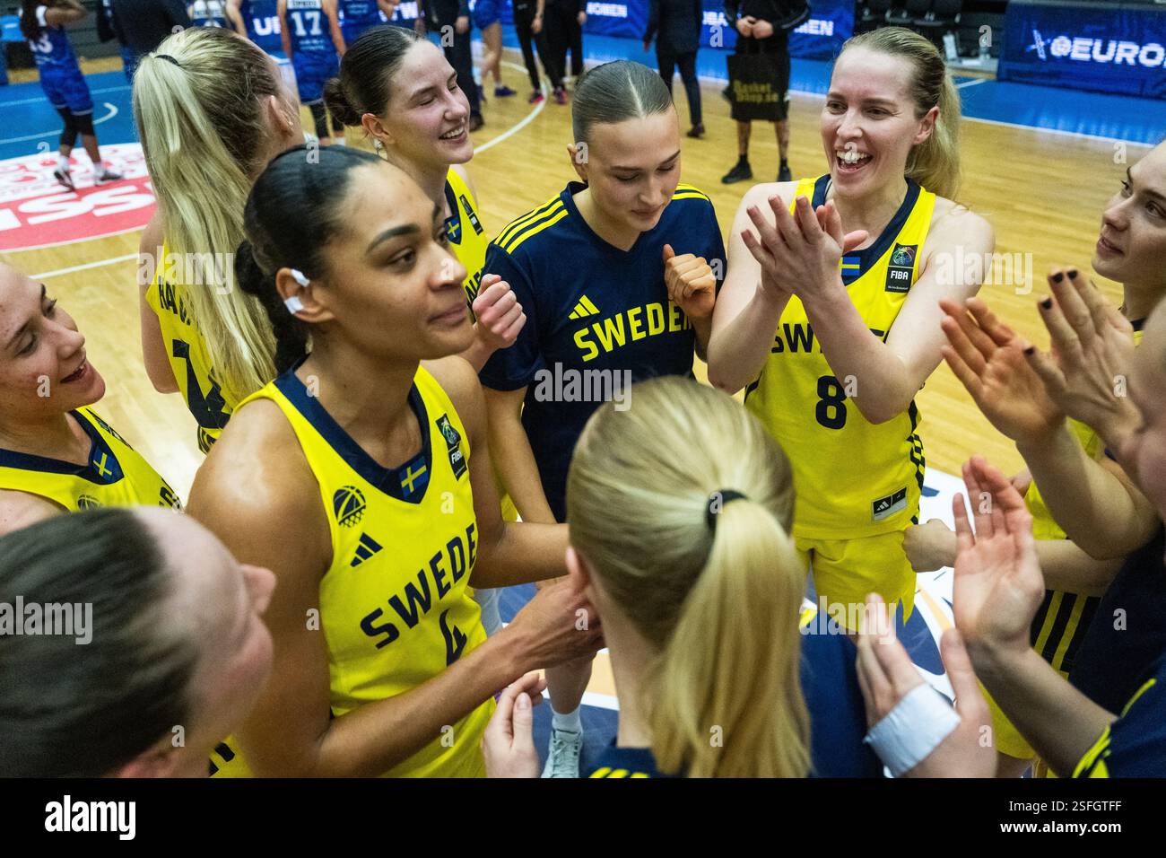 Nathalie Fontaine and Ellen Nyström celebrates with team mates after ...