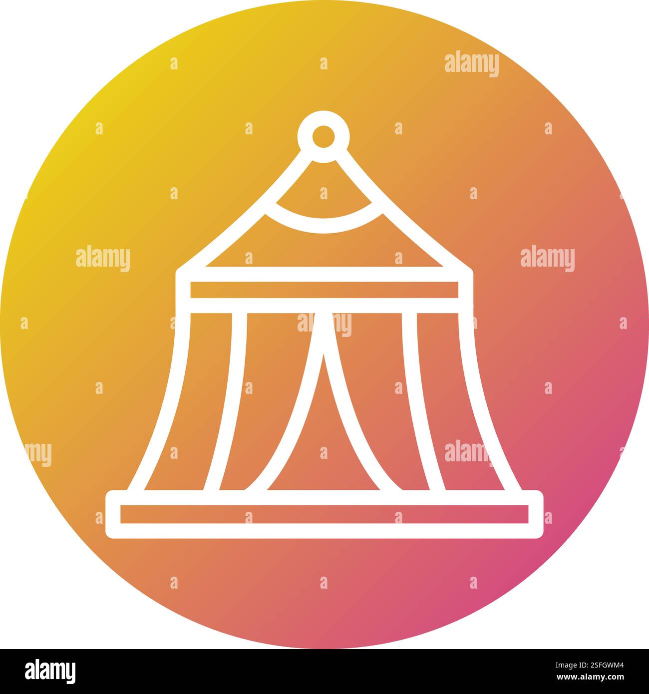 Circus tent Vector Icon Design Illustration Stock Vector Image & Art ...