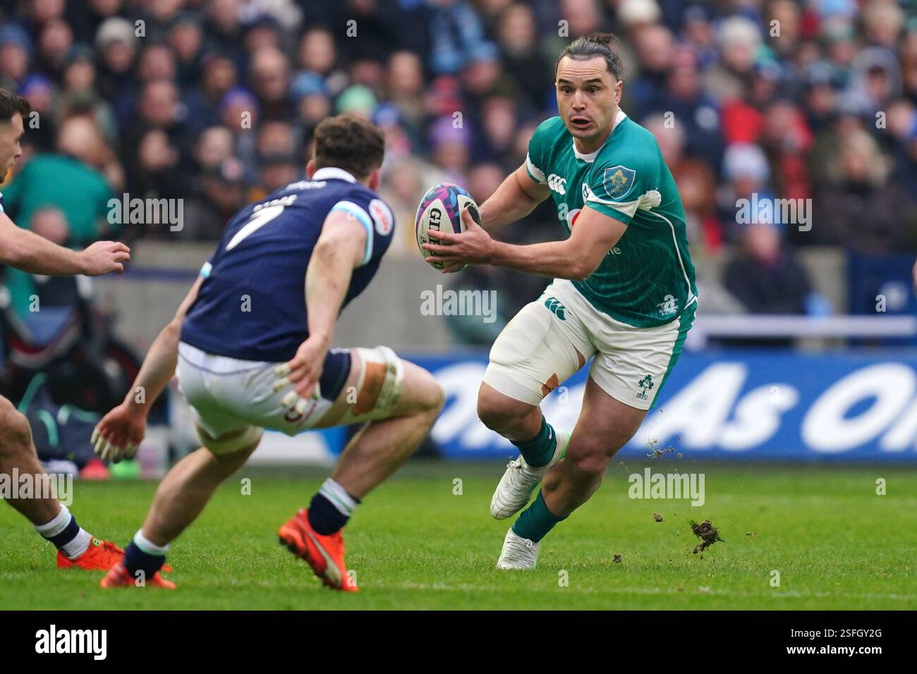 Ireland's James Lowe during the Guinness Men's Six Nations match at ...
