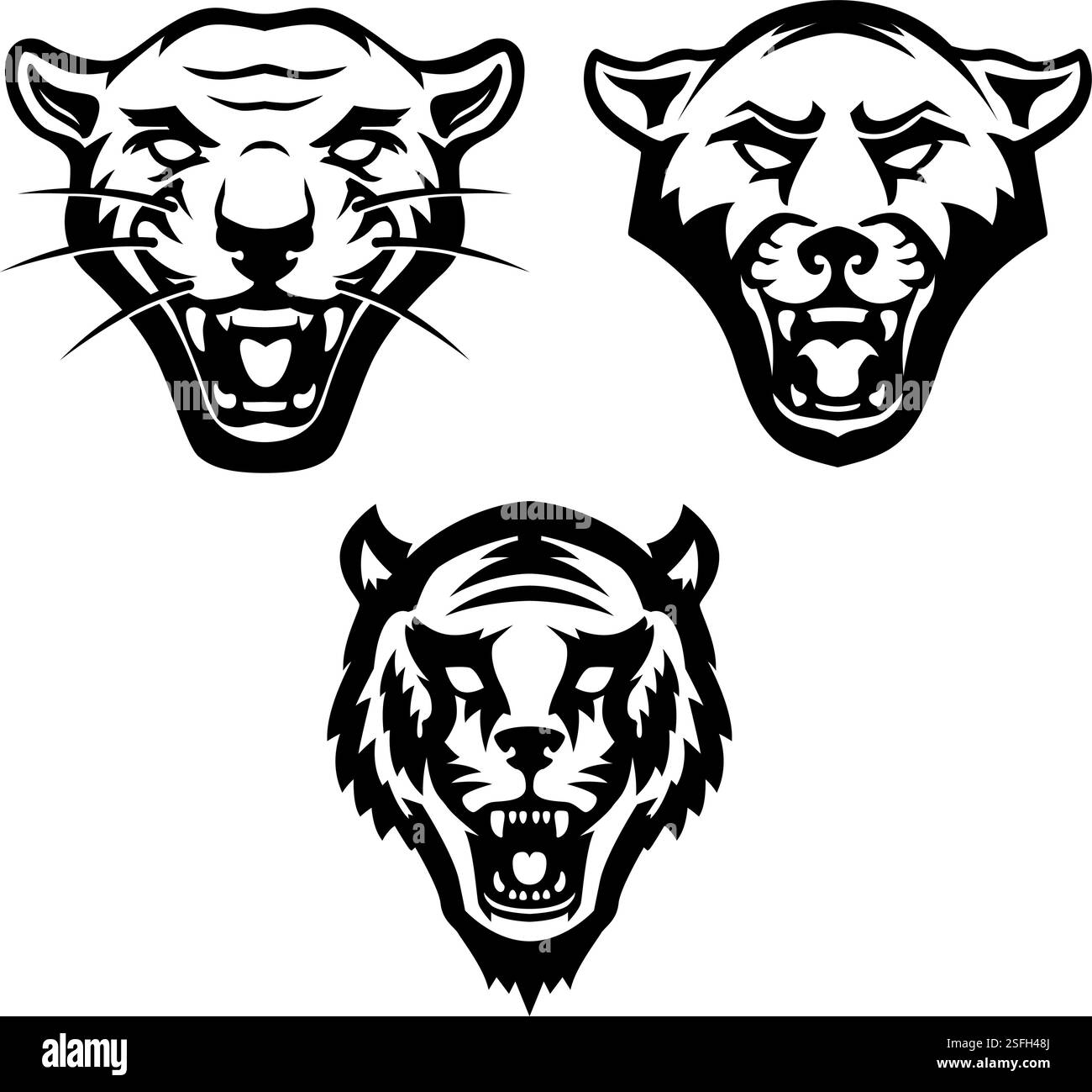 puma head sign. Design element for sport team logo, emblem, badge ...