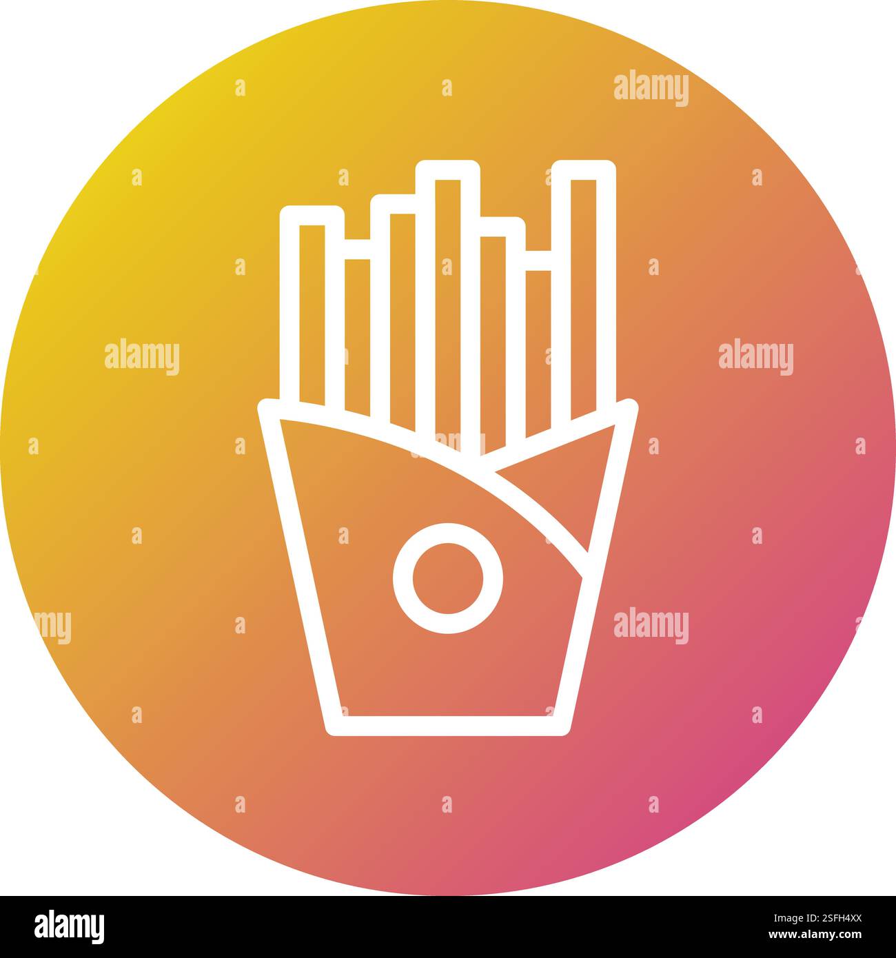 Pixel french fries icon hi-res stock photography and images - Alamy