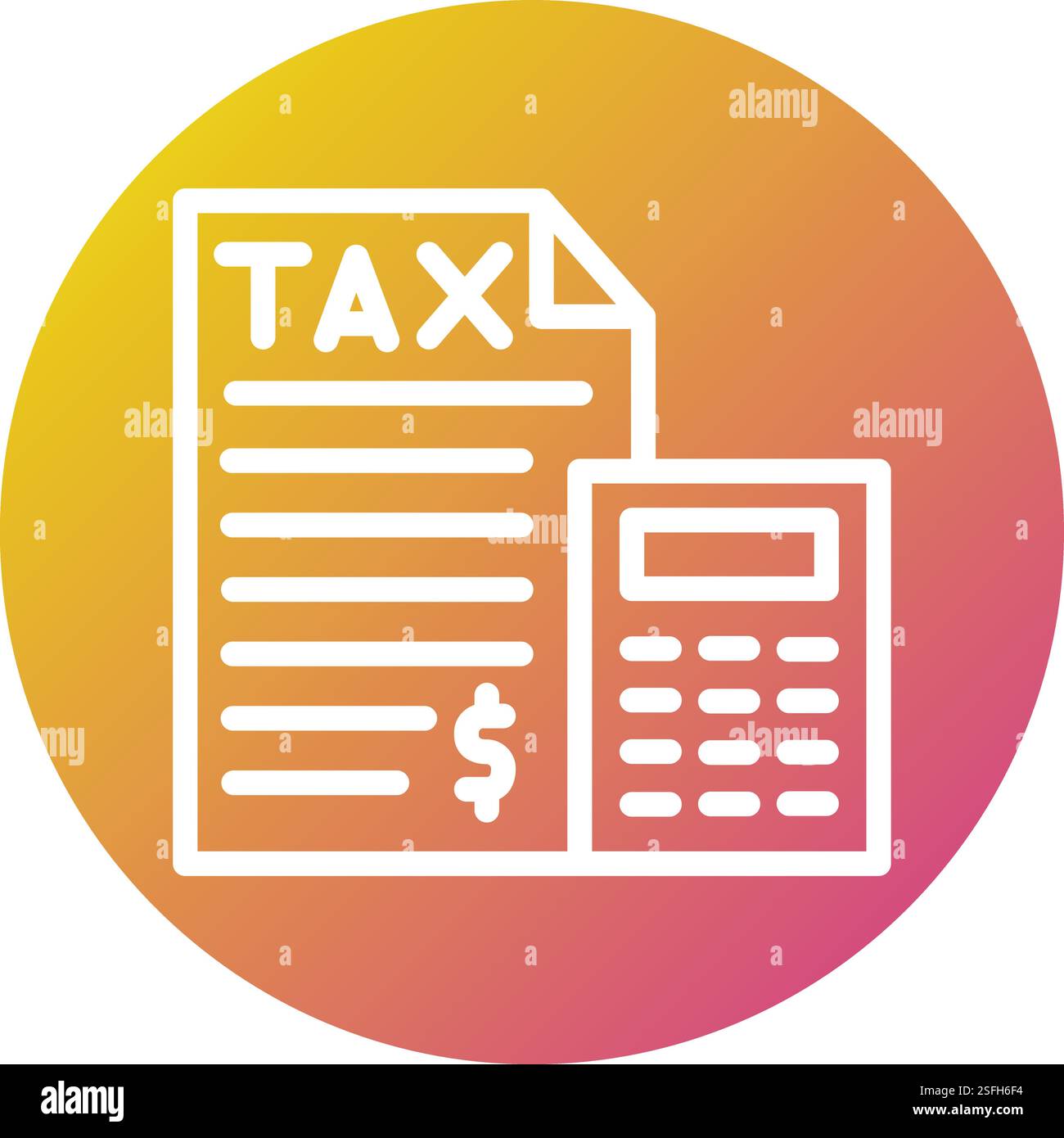 Tax Vector Icon Design Illustration Stock Vector Image & Art - Alamy