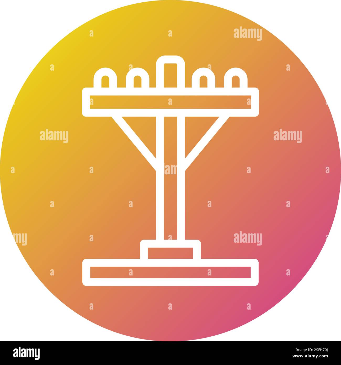 Electric pole Vector Icon Design Illustration Stock Vector Image & Art ...