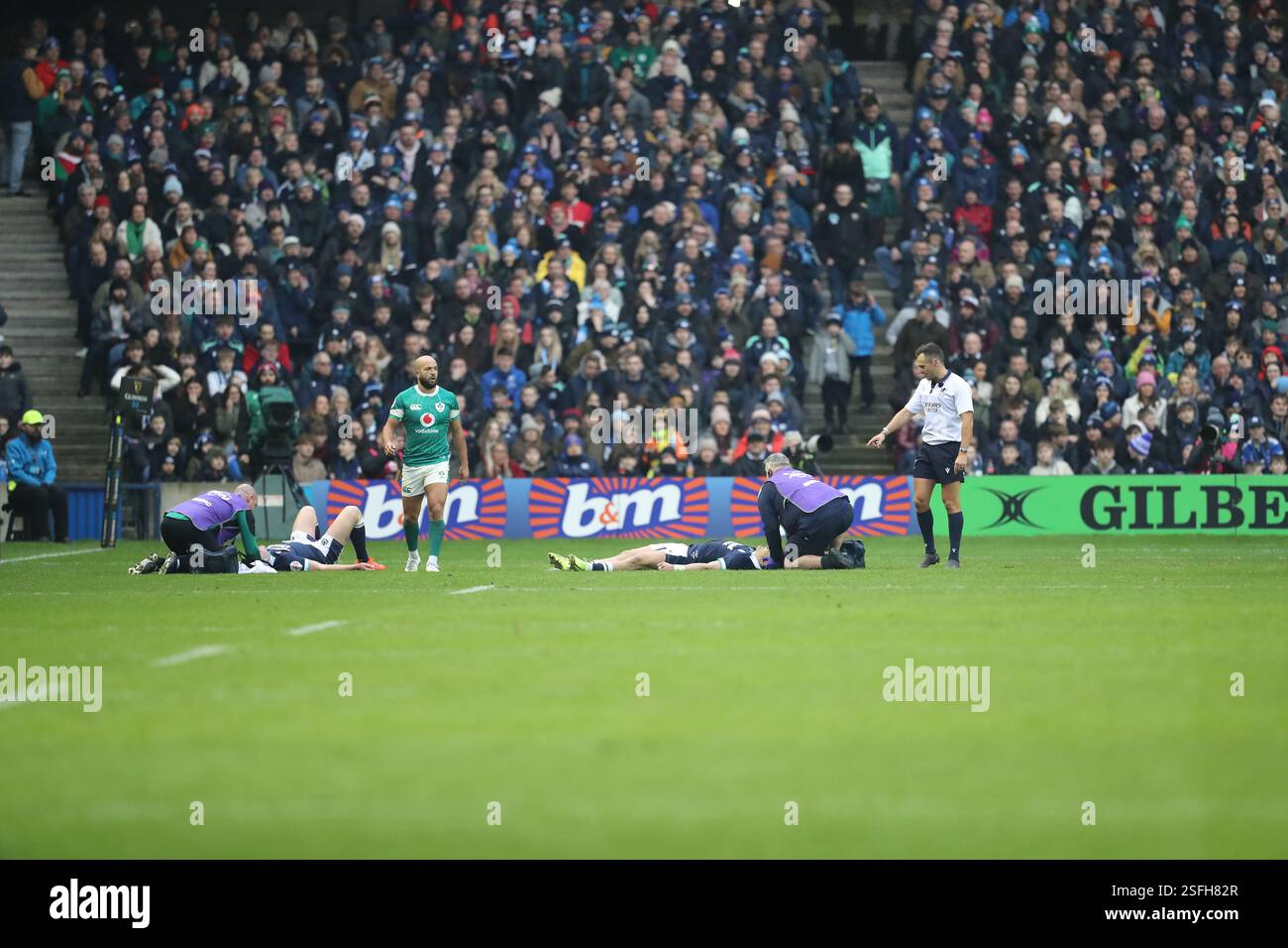 Edinburgh, Scotland, United Kingdom, 9th February 2025 - Injury ...