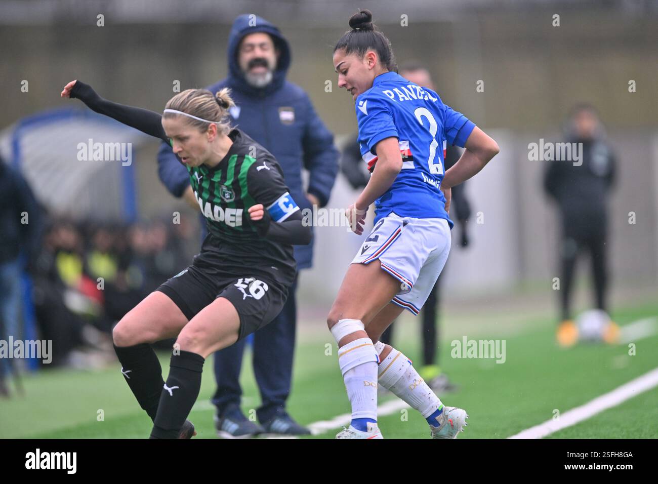 Genoa, Italy. 09th Feb, 2025. Lana Clelland (Sassuolo) - Vanessa ...
