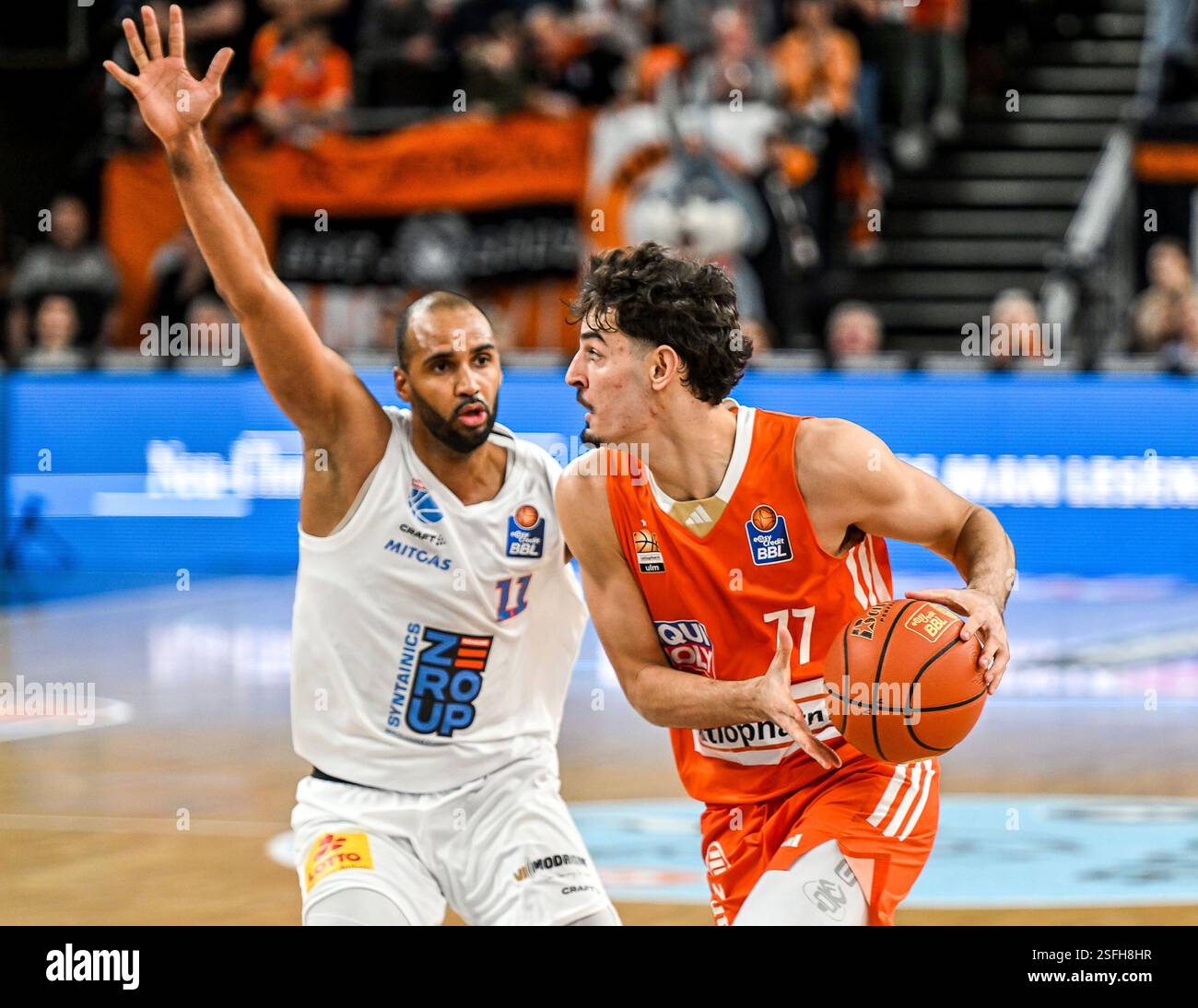 08.02.2025, ratiopharm arena, Neu-Ulm, GER, BBL, ratiopharm Ulm vs ...