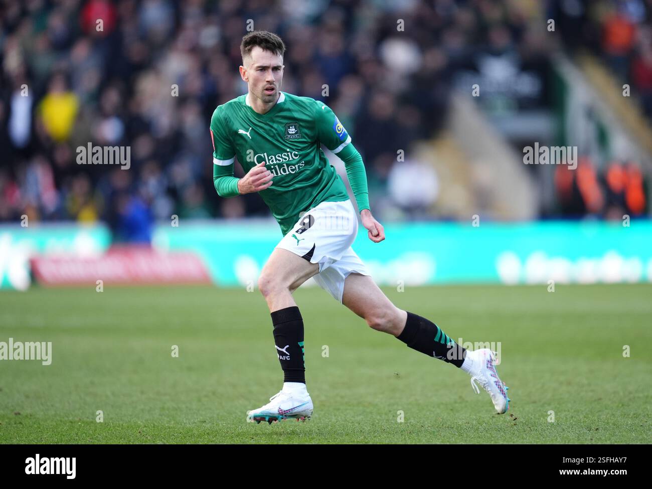 Plymouth Argyle's Ryan Hardie during the Emirates FA Cup fourth round ...