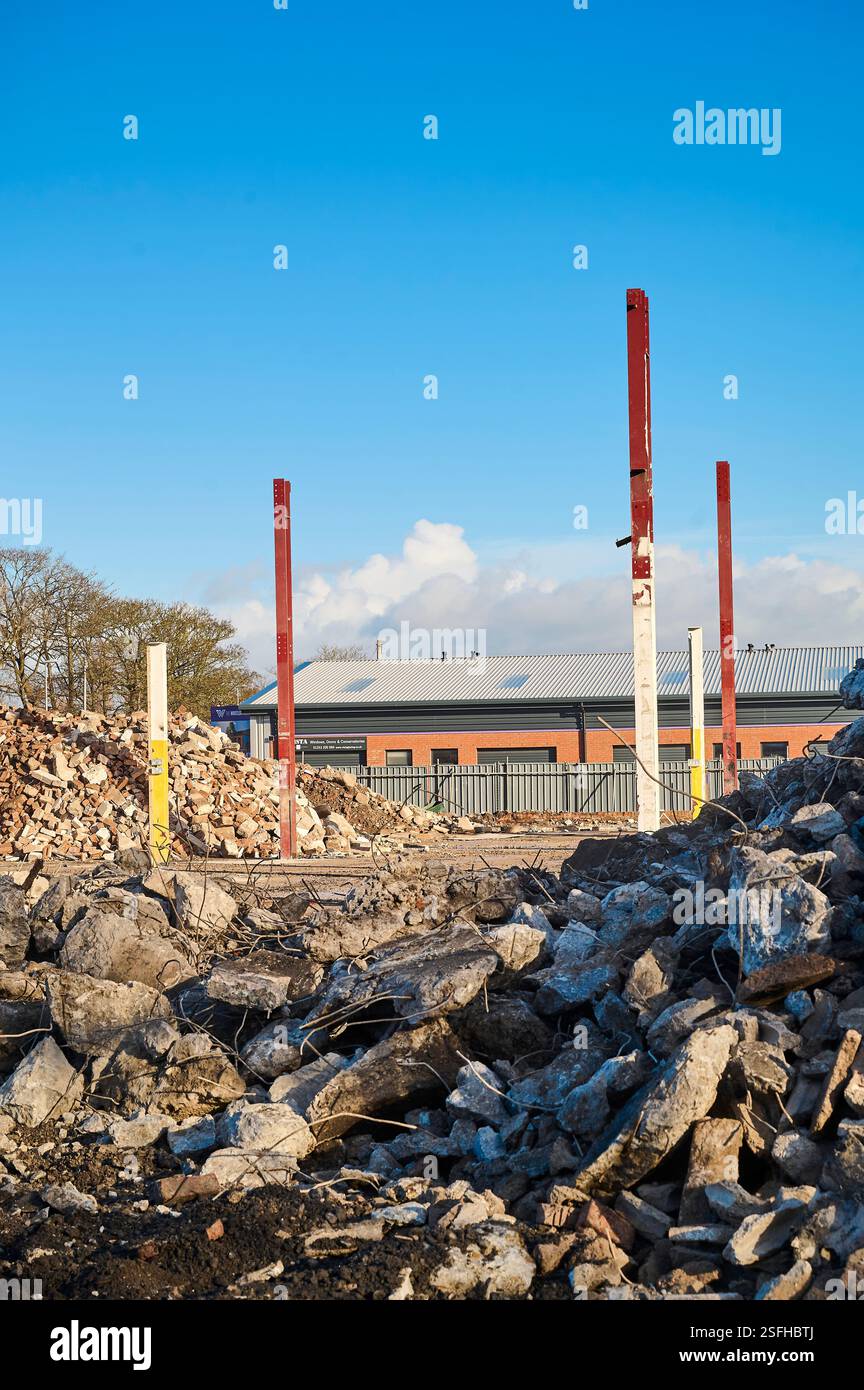 The old TVR car factory bulldozed and making way for a new industrial ...
