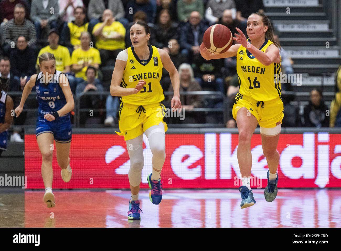 Sofia Persson of, Sweden. , . during the FIBA Women's Euro Qualifier game between Sweden and ...
