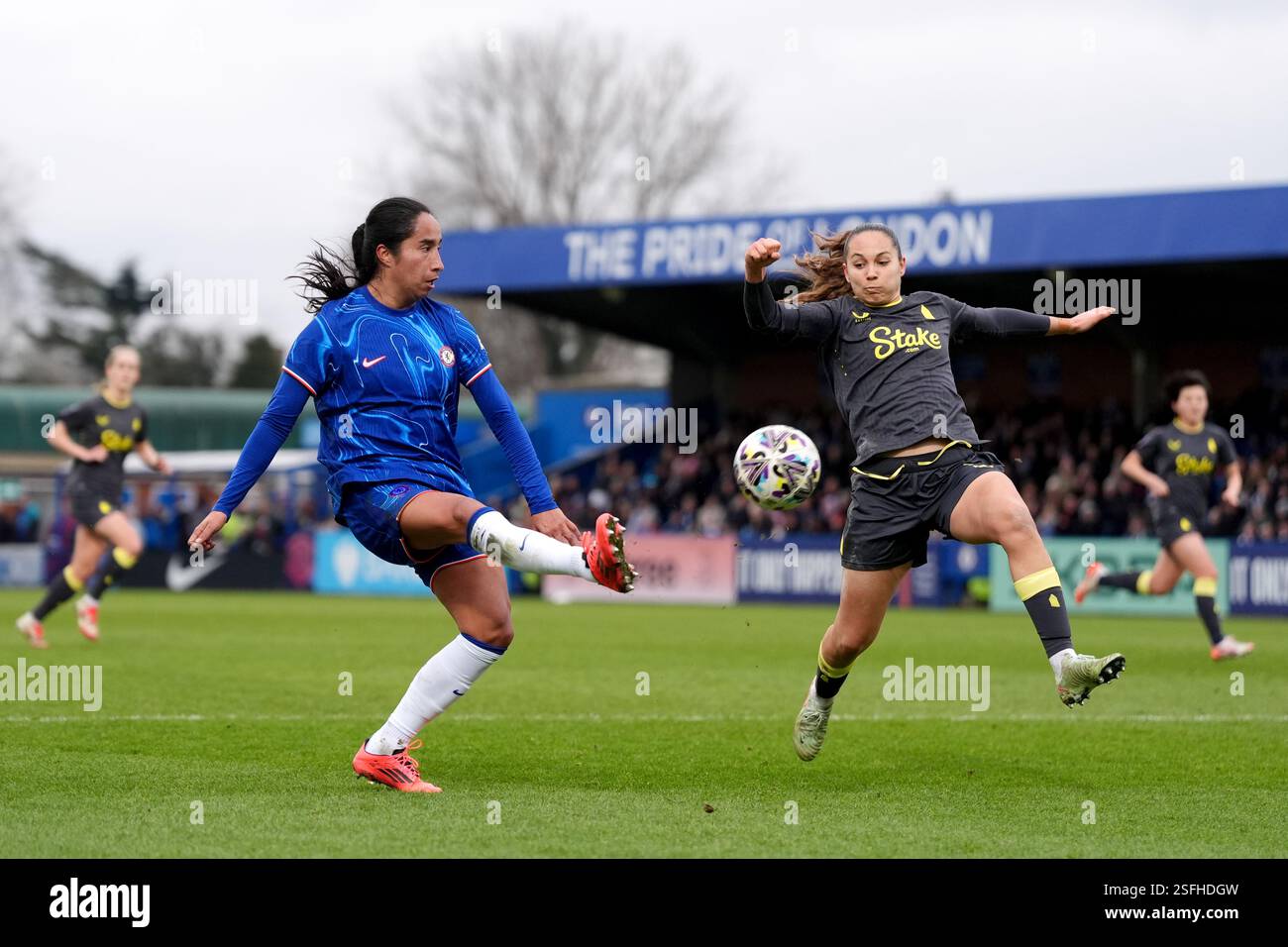 Chelsea’s Mayra Ramirez scores their side's second goal of the game ...