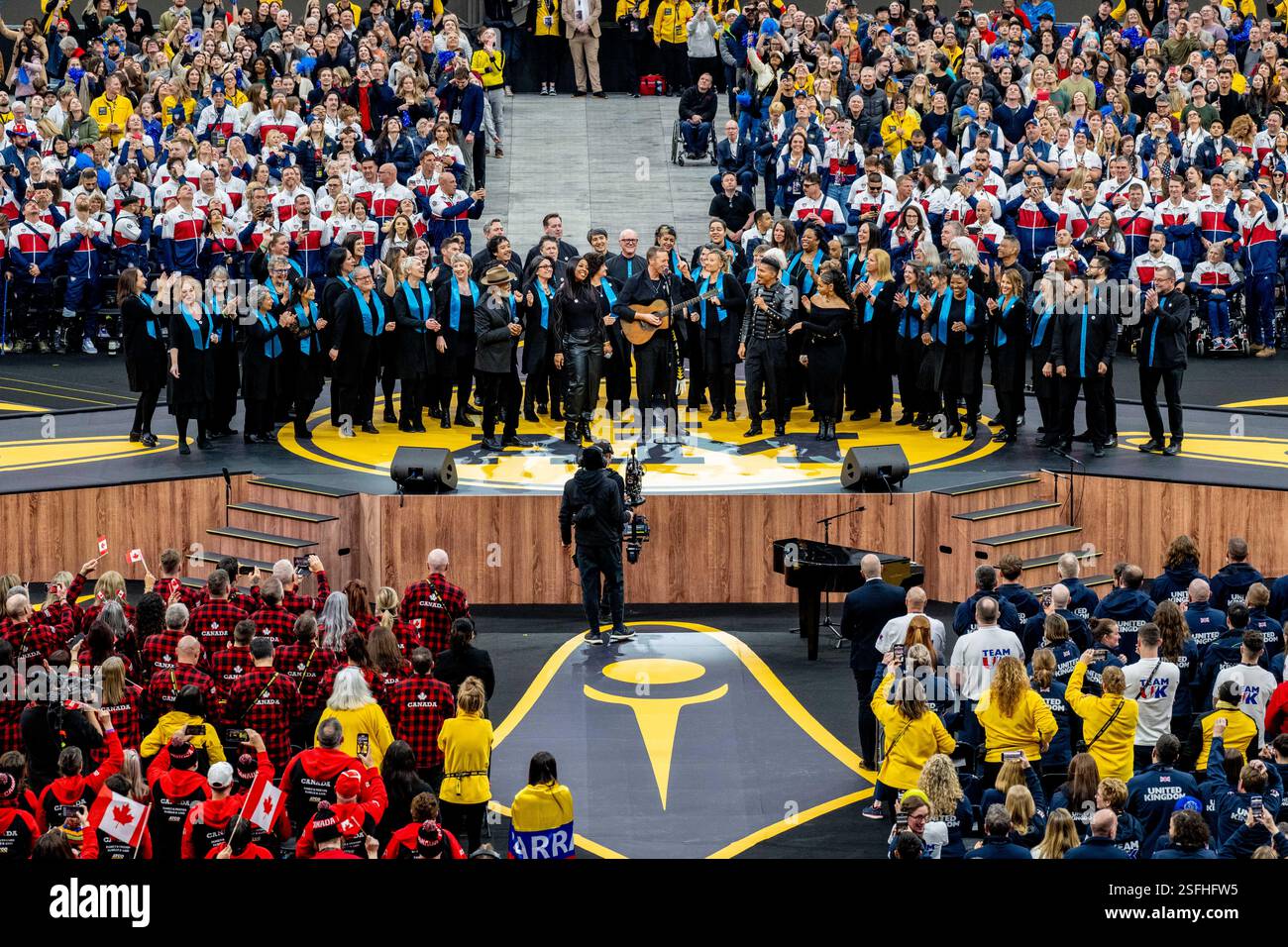 Vancouver, Canada. 08th Feb, 2025. Chris Martin at the Opening Ceremony ...