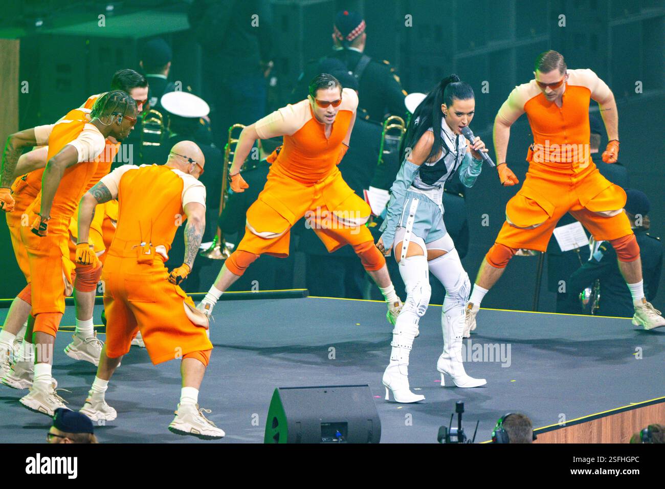 Vancouver, Canada. 08th Feb, 2025. Katy Perry at the Opening Ceremony ...