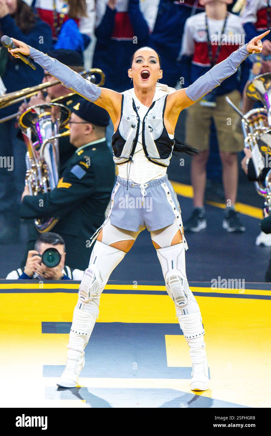 Vancouver, Canada. 08th Feb, 2025. Katy Perry at the Opening Ceremony ...