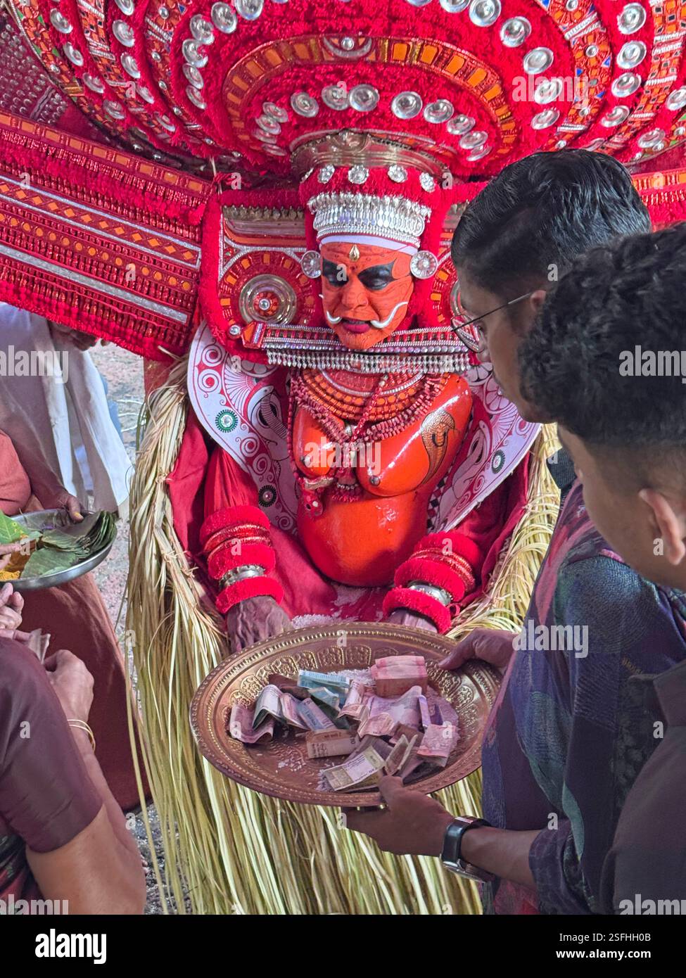 The Puliyoor Kali Theyyam is a manifestation of the Goddess Durga ...