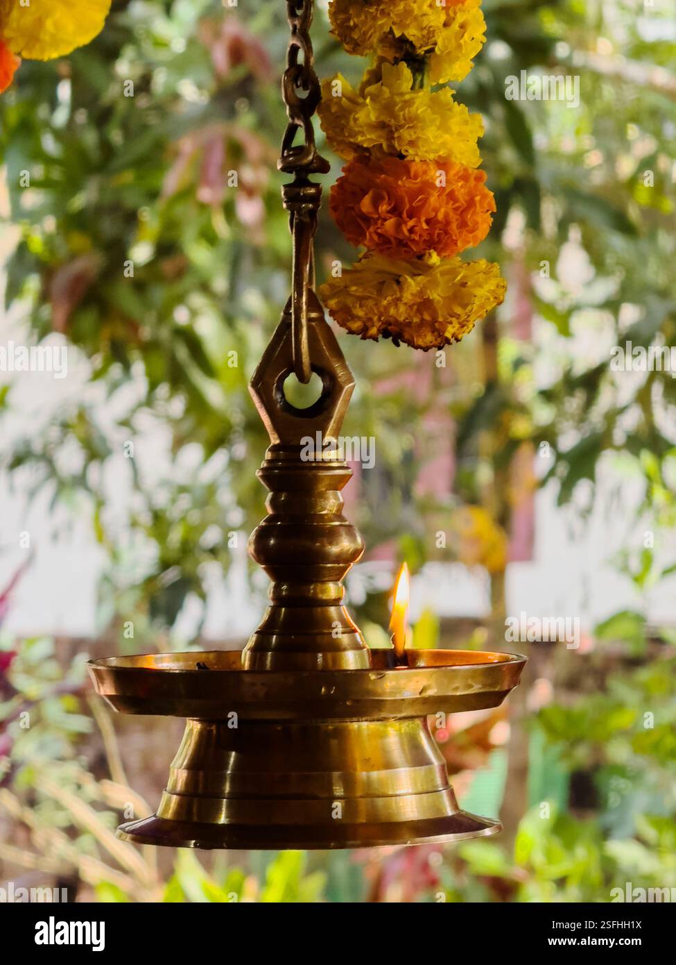 A Theyam ceremenon in Nileshwar, a village in the north of Kerala ...