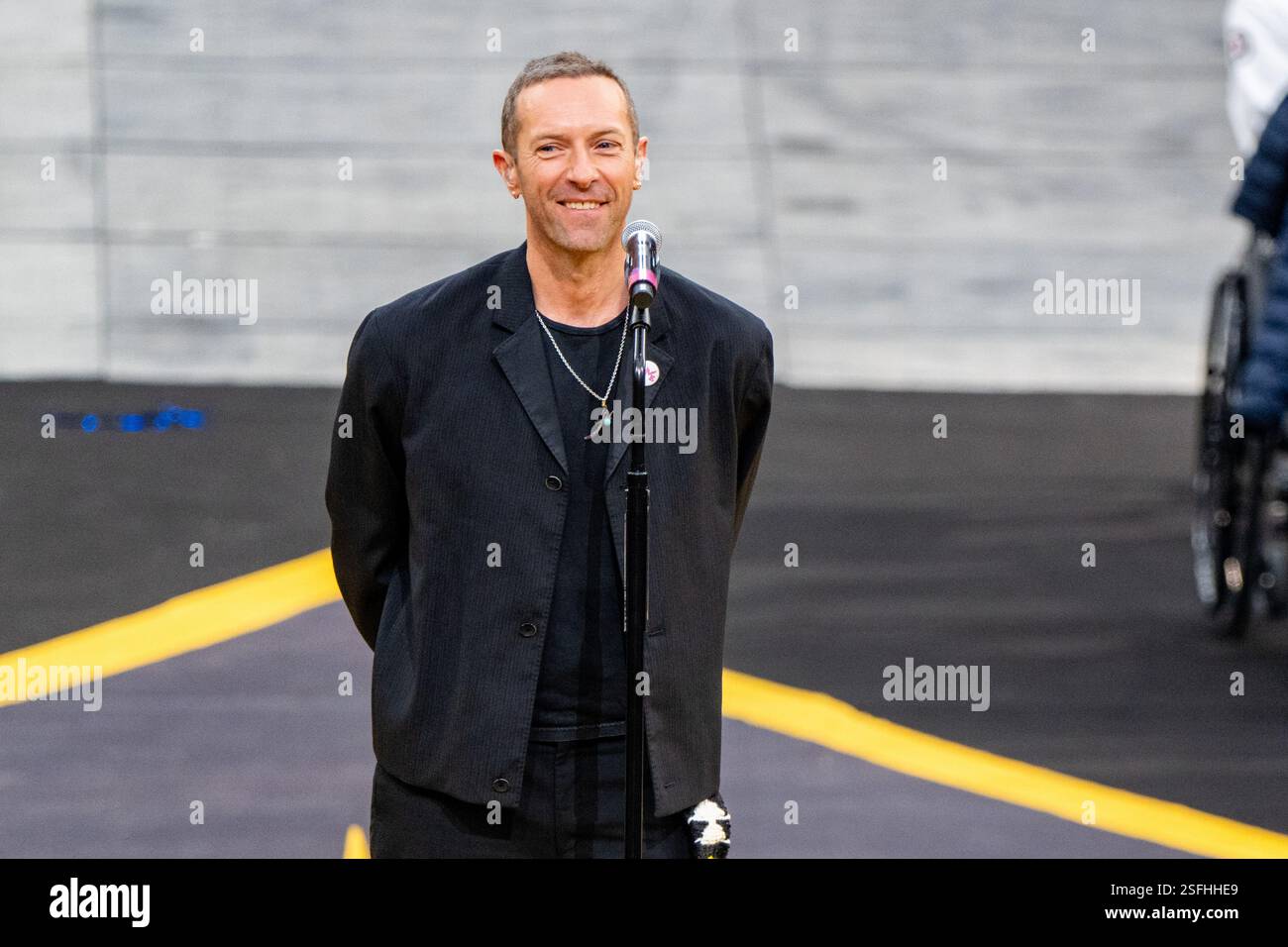 Vancouver, Canada. 08th Feb, 2025. Chris Martin at the Opening Ceremony ...