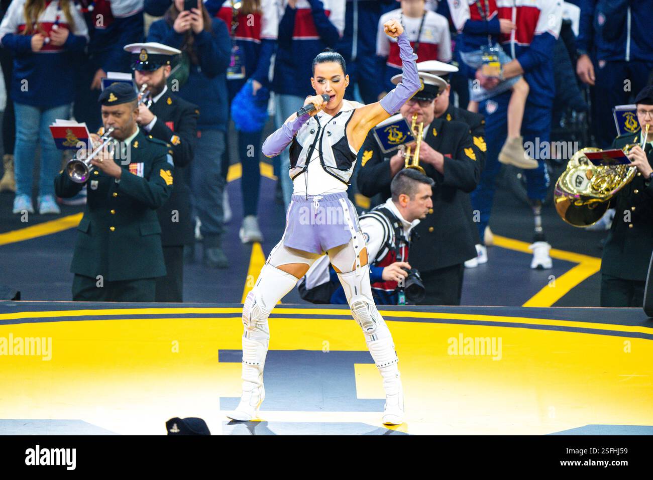 Vancouver, Canada. 08th Feb, 2025. Katy Perry at the Opening Ceremony ...