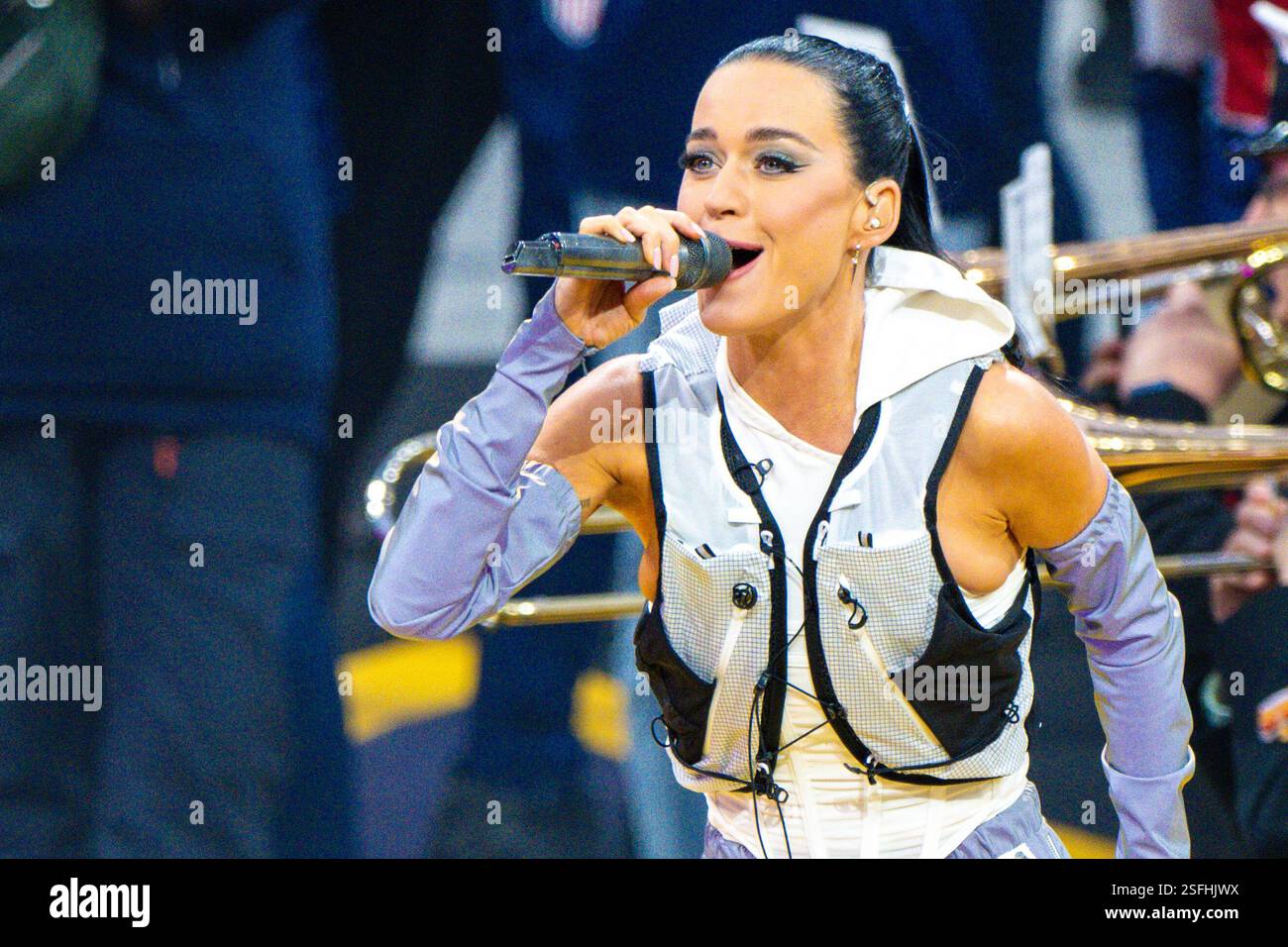 Vancouver, Canada. 08th Feb, 2025. Katy Perry at the Opening Ceremony ...