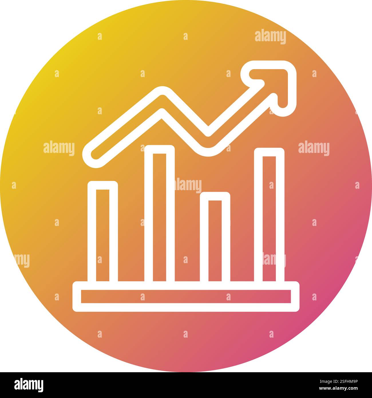 Bar graph thin line Stock Vector Images - Alamy
