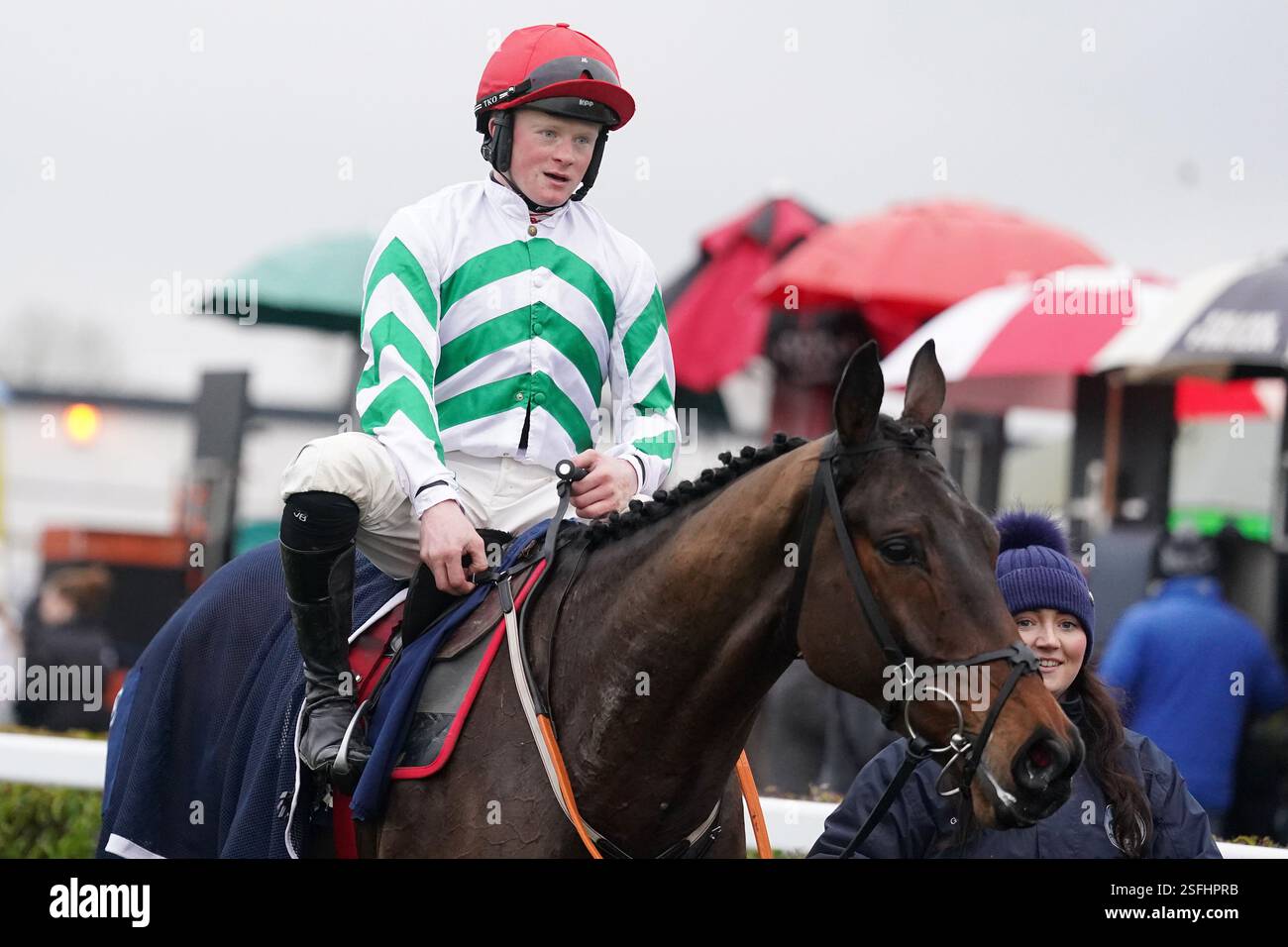 Better Days Ahead ridden by Sam Ewing after winning the William Hill ...