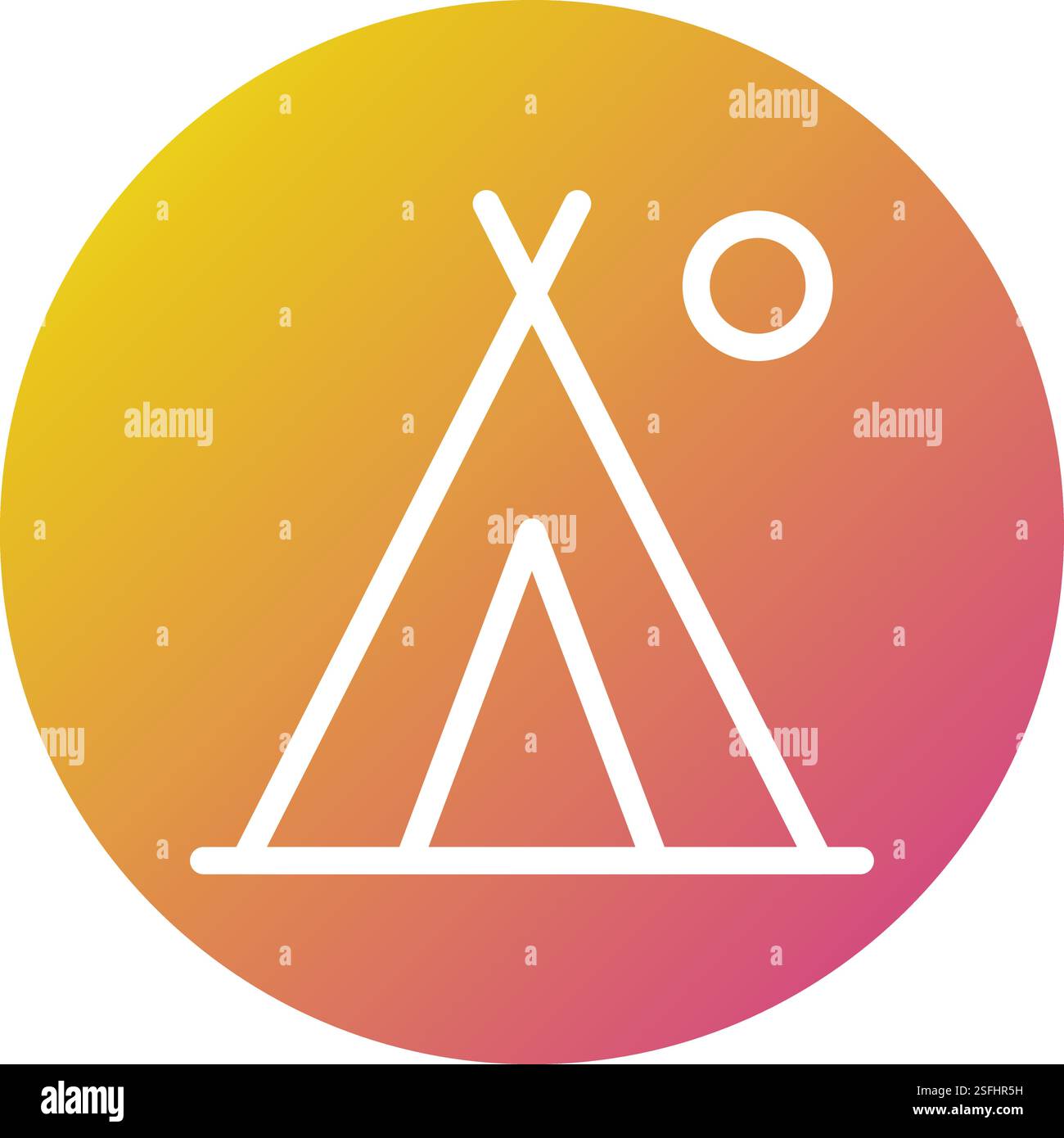 Camping icons isolated design Cut Out Stock Images & Pictures - Alamy