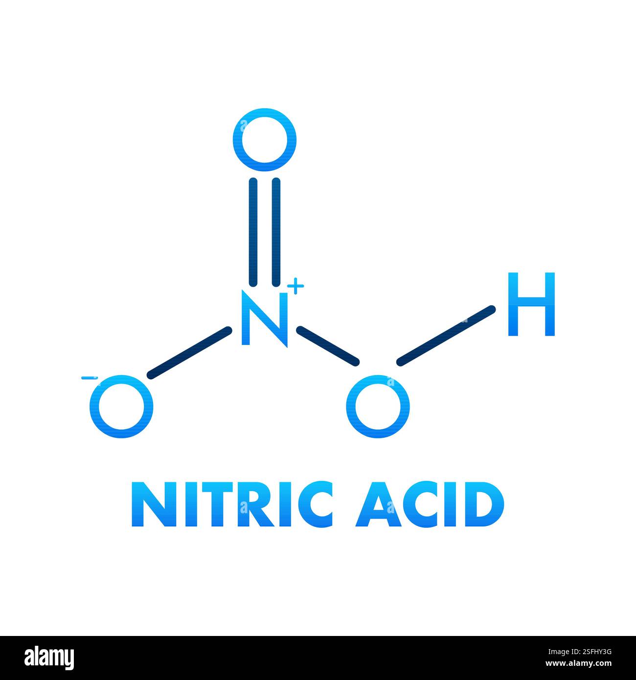 Nitric Acid Molecular Structure with Chemical Formula HNO3 Stock Vector Image & Art - Alamy