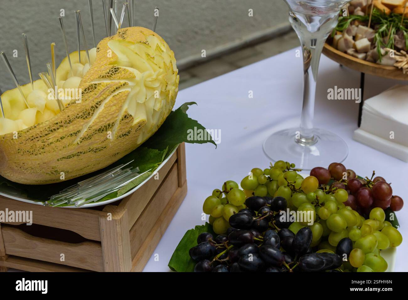 Elegant catering setup features hi-res stock photography and images - Alamy