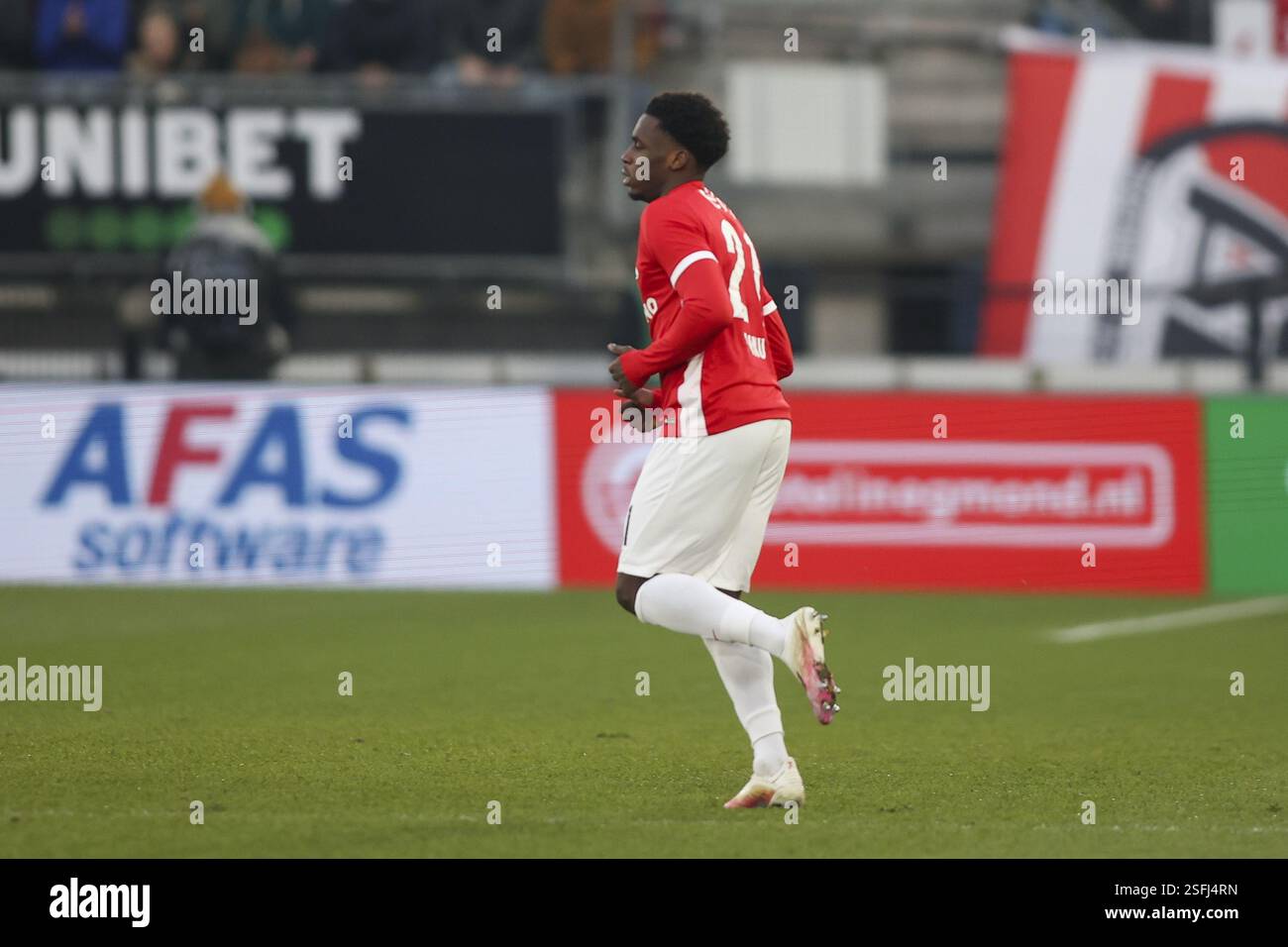 Alkmaar, Netherlands. 09th Feb, 2025. ALKMAAR - 09-02-2025, AFAS Stadium. Dutch Eredivisie ...