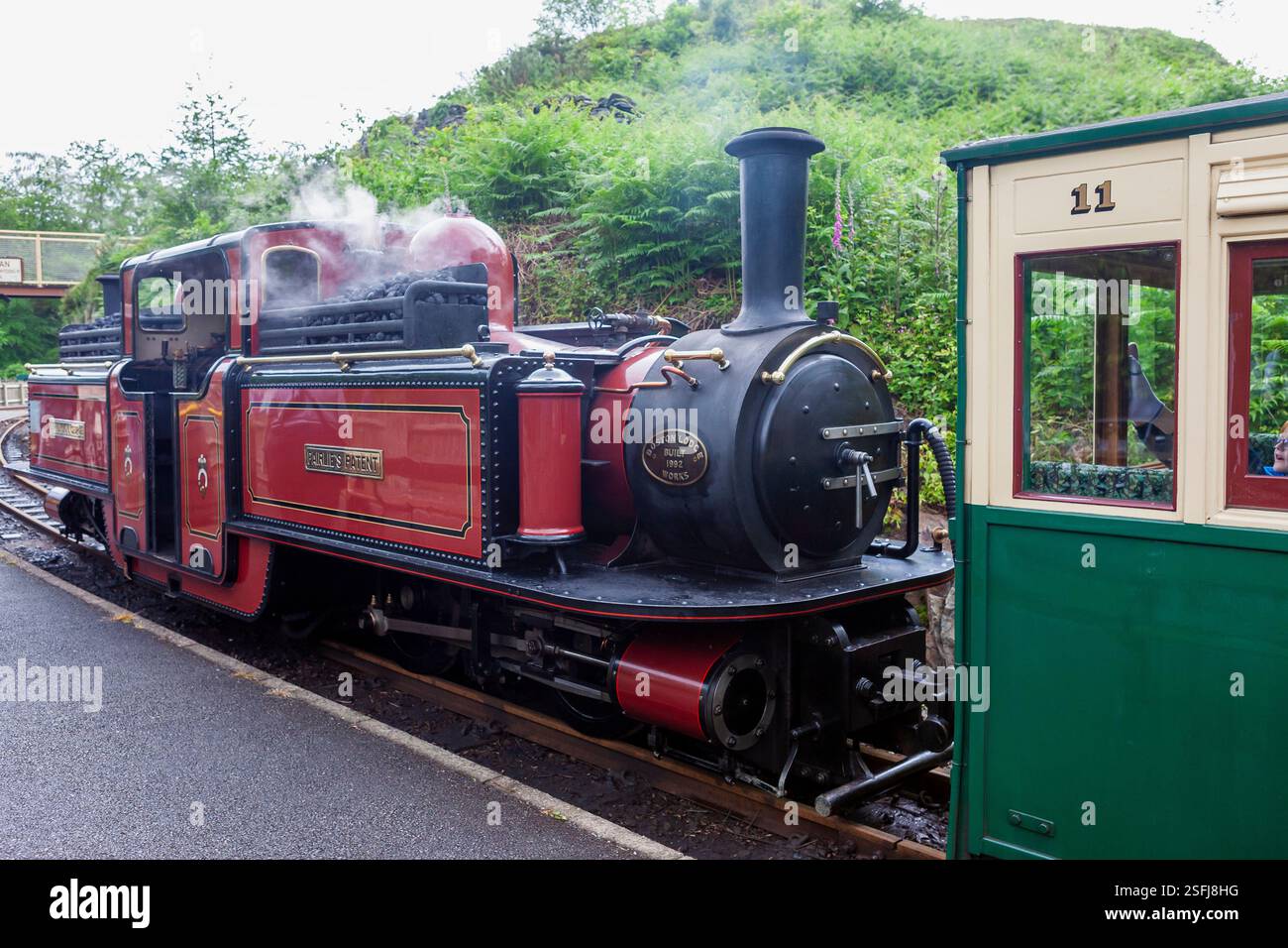 Double Fairlie "David Lloyd George", built in 1992, waiting to haul a ...