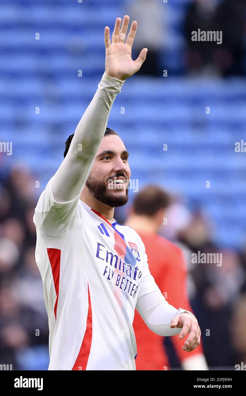 France. 09th Feb, 2025. 18 Rayan CHERKI (ol) during the Ligue 1 McDonald's match between Lyon ...