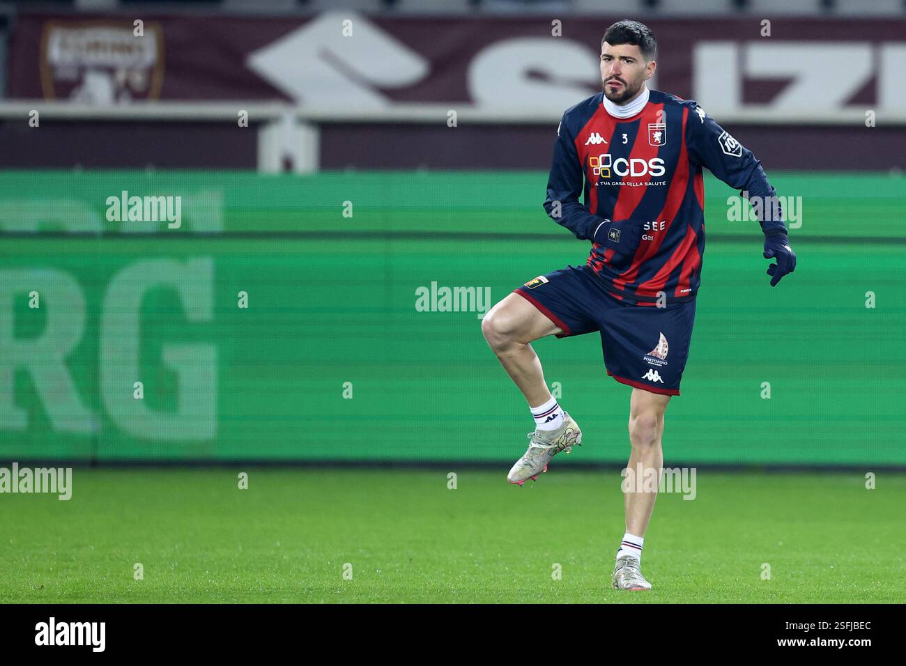 Torino, Italy. 08th Feb, 2025. Aaron Martin of Genoa Cfc during warm up ...