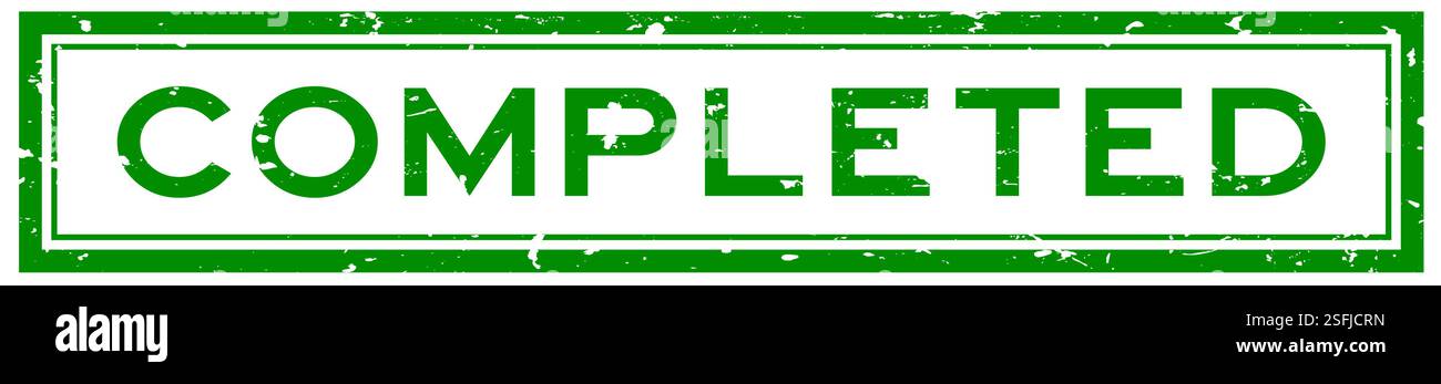 Grunge green completed word square rubber stamp in white background Stock Vector Image & Art - Alamy