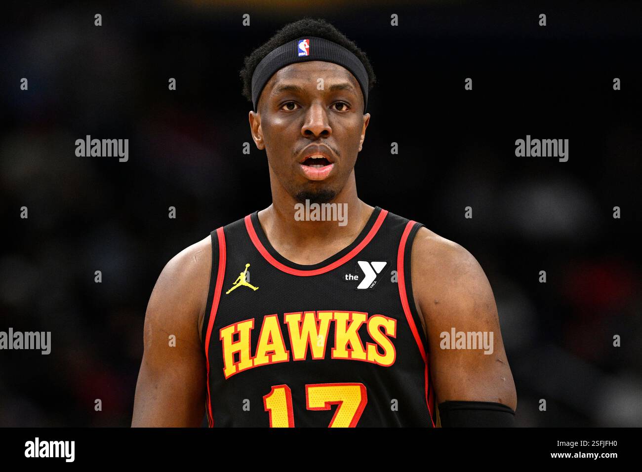 Atlanta Hawks forward Onyeka Okongwu (17) in action during the first ...