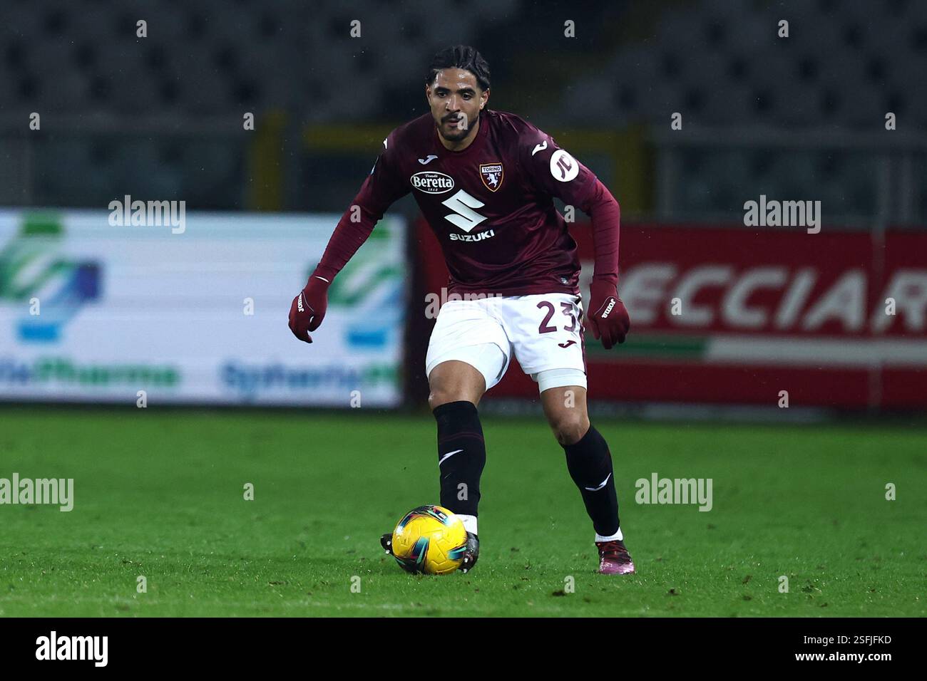 Torino, Italy. 08th Feb, 2025. Saul Coco of Torino Fc in action during ...