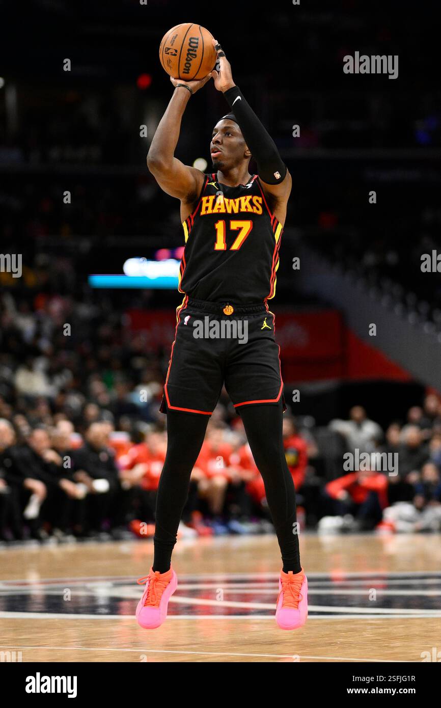 Atlanta Hawks forward Onyeka Okongwu (17) in action during the second ...