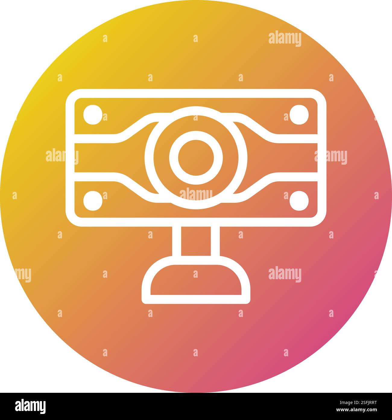 Webcam sign icon web Stock Vector Images - Alamy