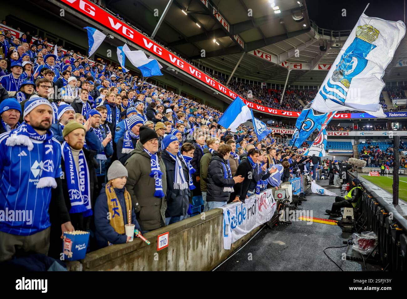 Oslo, Norway, 7th December 2024. Supporters of Molde during the ...