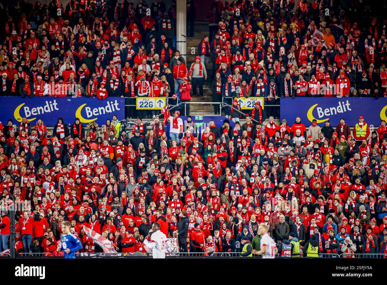 Oslo, Norway, 7th December 2024. Supporters from Fredrikstad during the ...