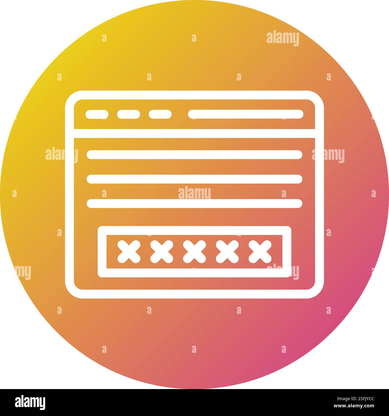 Login vector hi-res stock photography and images - Alamy