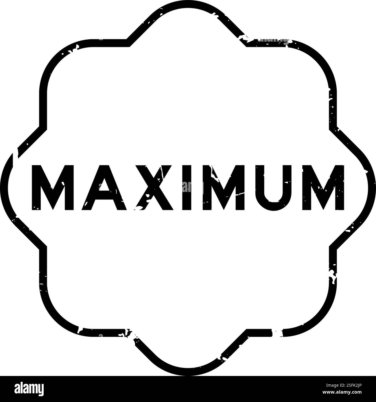 Grunge black maximum word square rubber seal stamp on white background Stock Vector Image & Art ...