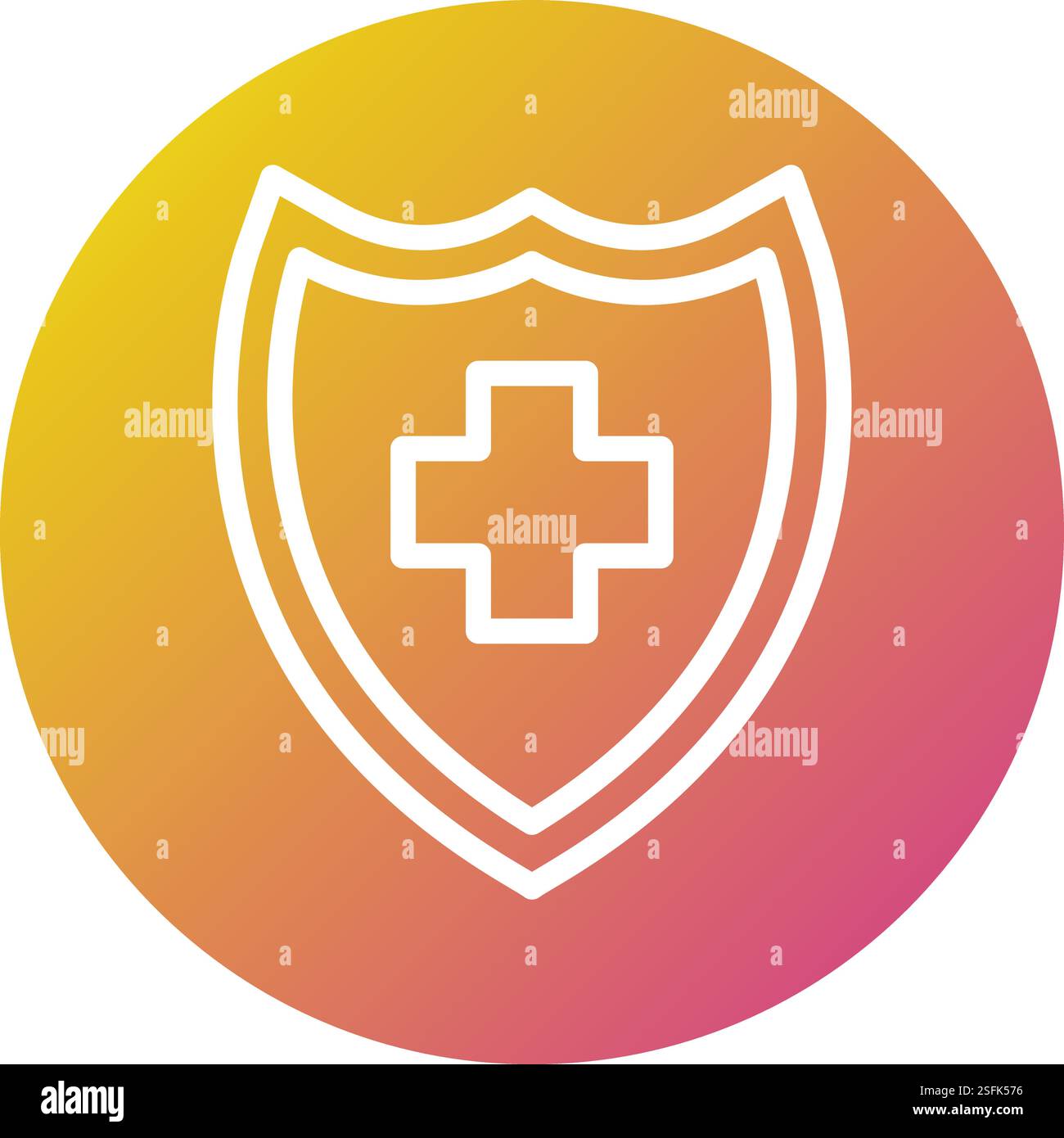 Medical shield icon vector Stock Vector Images - Alamy
