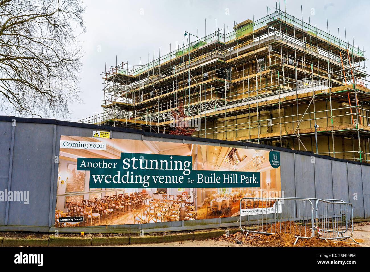 Salford, Manchester, UK, 02-08-2025: Buile Hill park Salford renovation ...