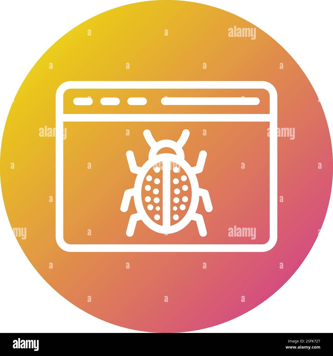 Malware icon line icon Stock Vector Images - Alamy