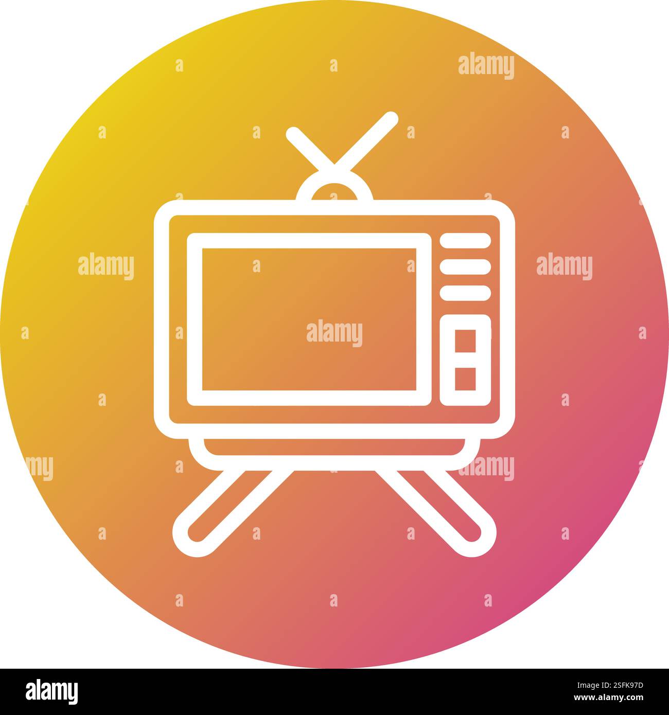 Television Vector Icon Design Illustration Stock Vector Image & Art - Alamy