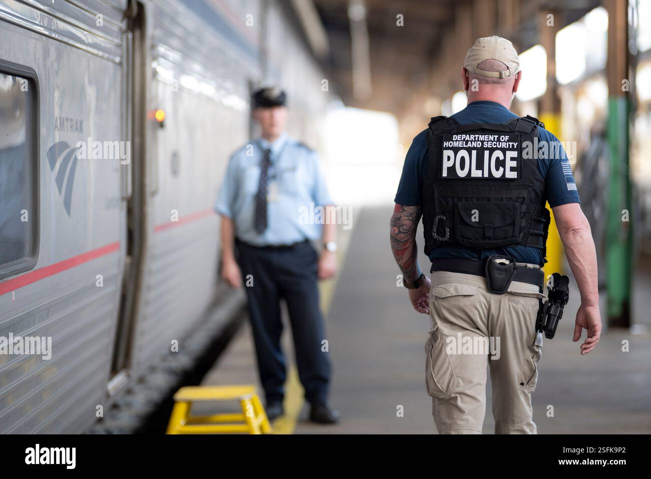 Employees with the Department of Homeland Security (DHS) Transportation ...