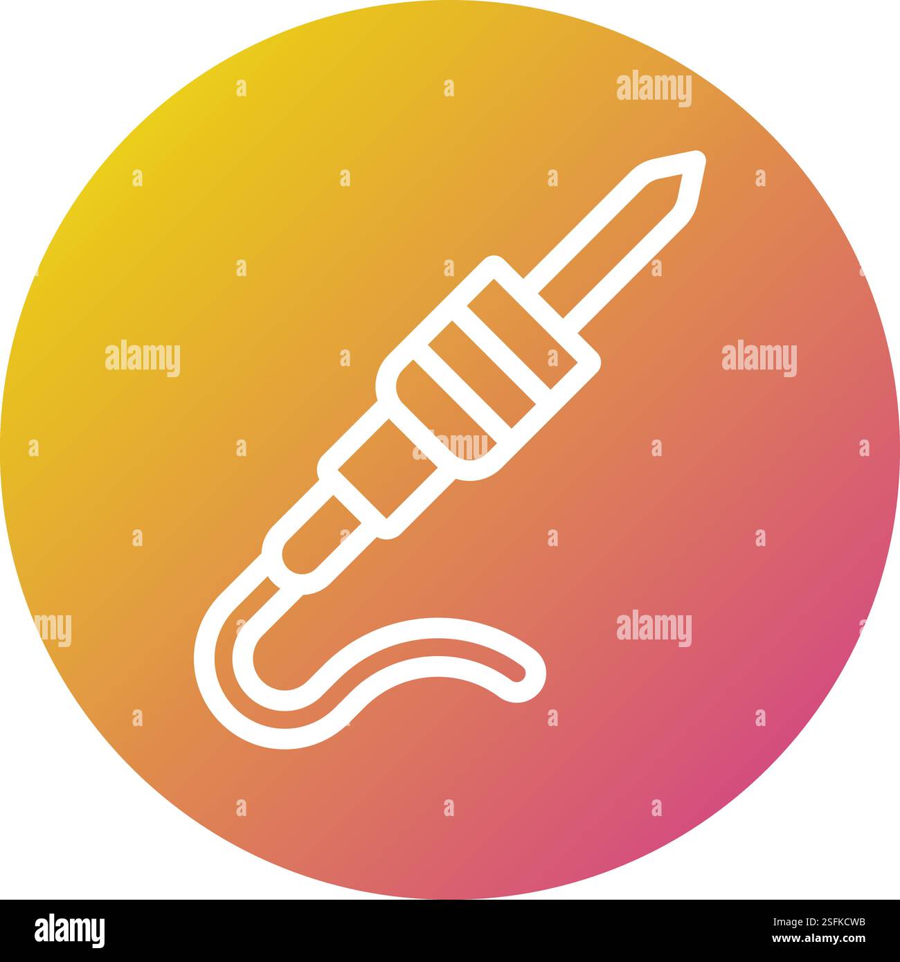 Audio jack icon flat Cut Out Stock Images & Pictures - Alamy