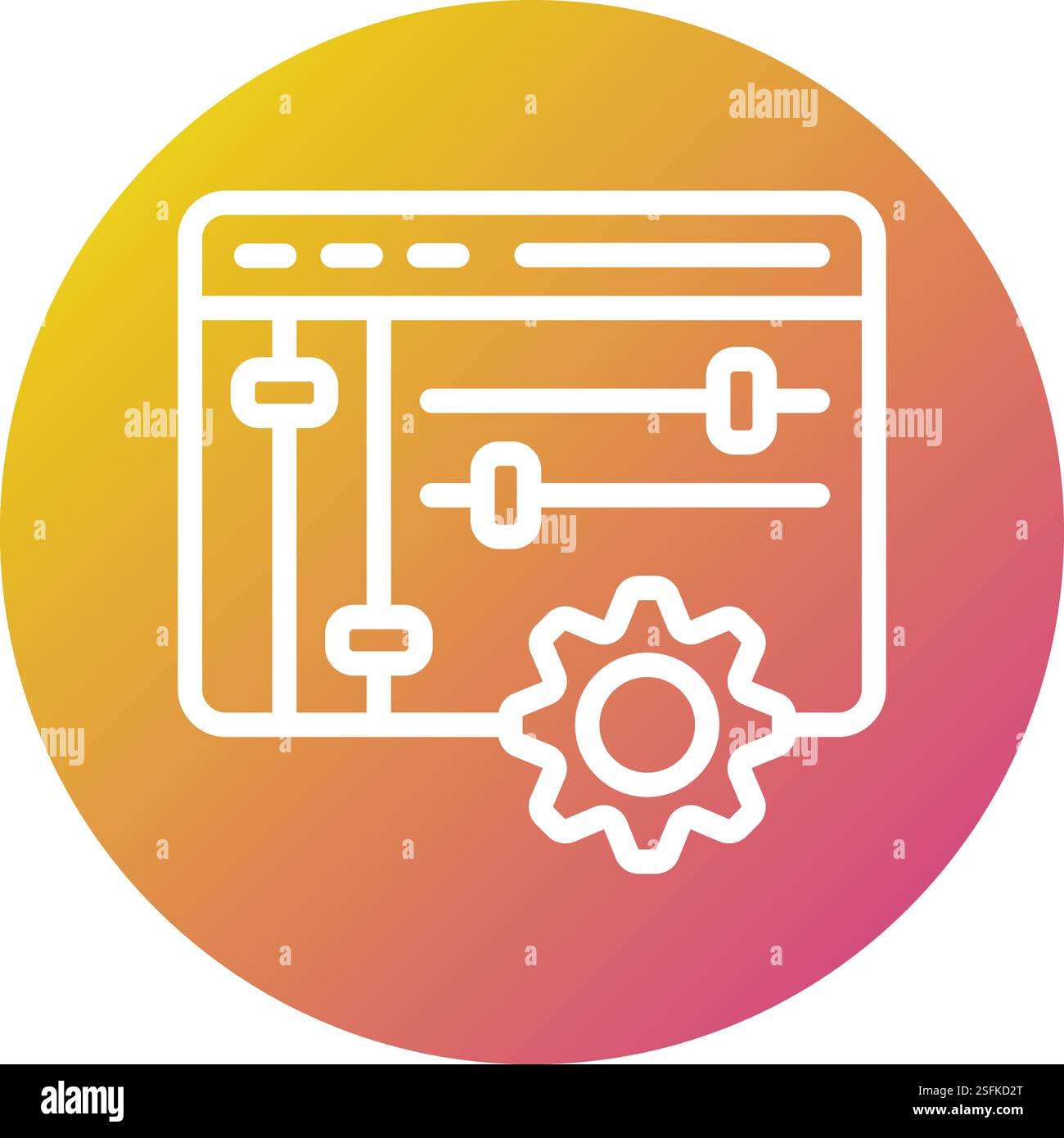 Settings Vector Icon Design Illustration Stock Vector Image & Art - Alamy