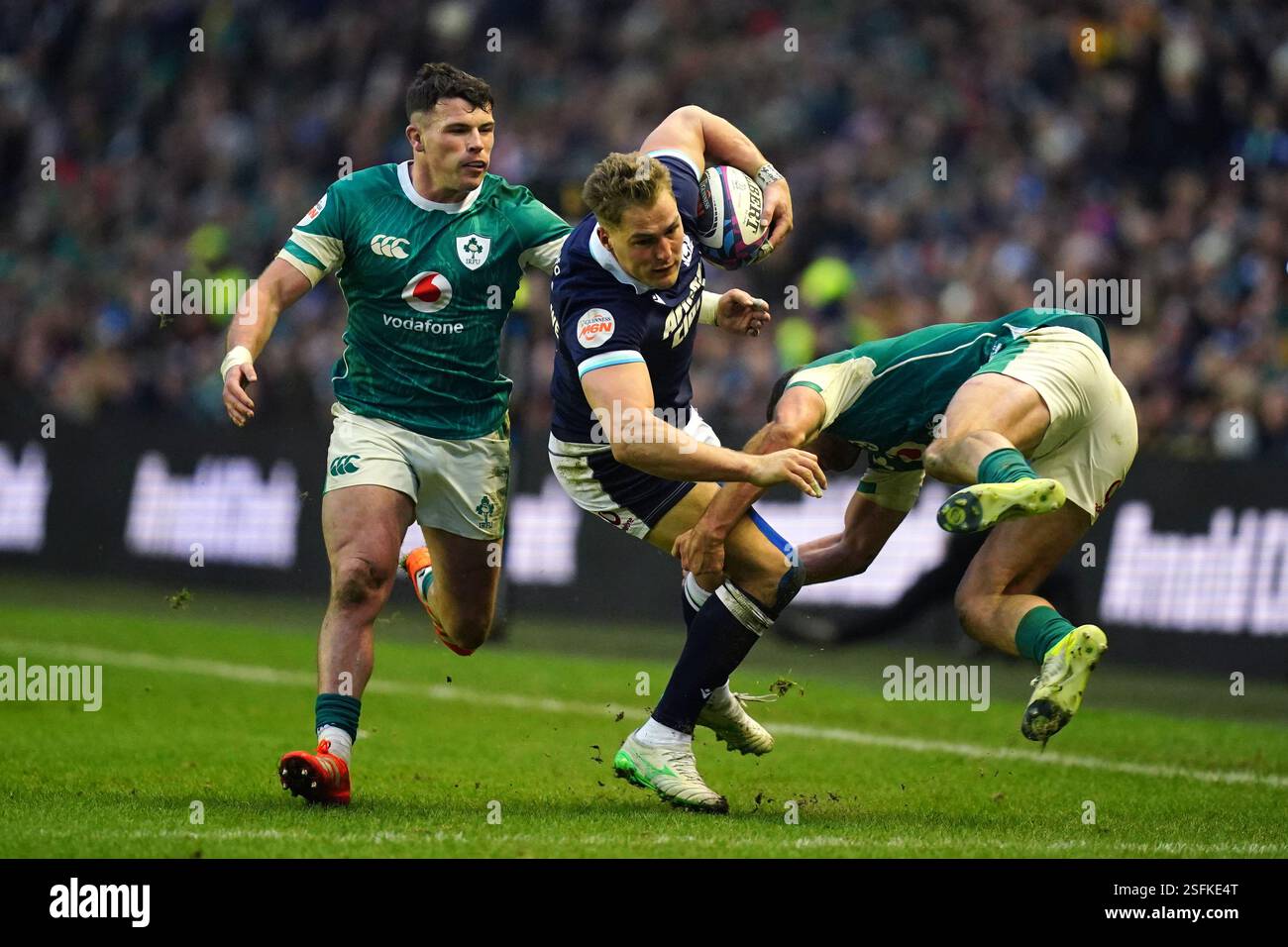 Scotland's Tom Jordan during the Guinness Men's Six Nations match at ...